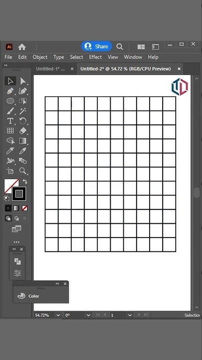 How to Use the Rectangular Grid tool In Illustrator #trendingshorts # ...