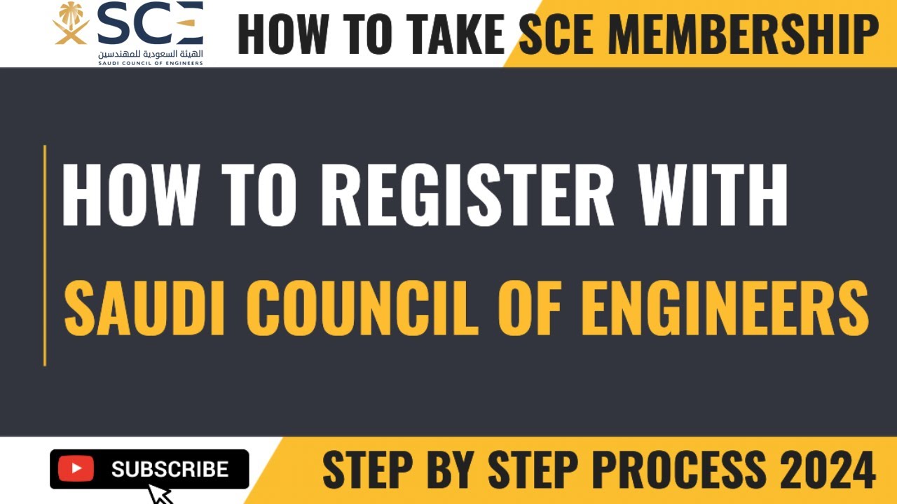 How to Register with Saudi Council of Engineers | Saudi Council of ...