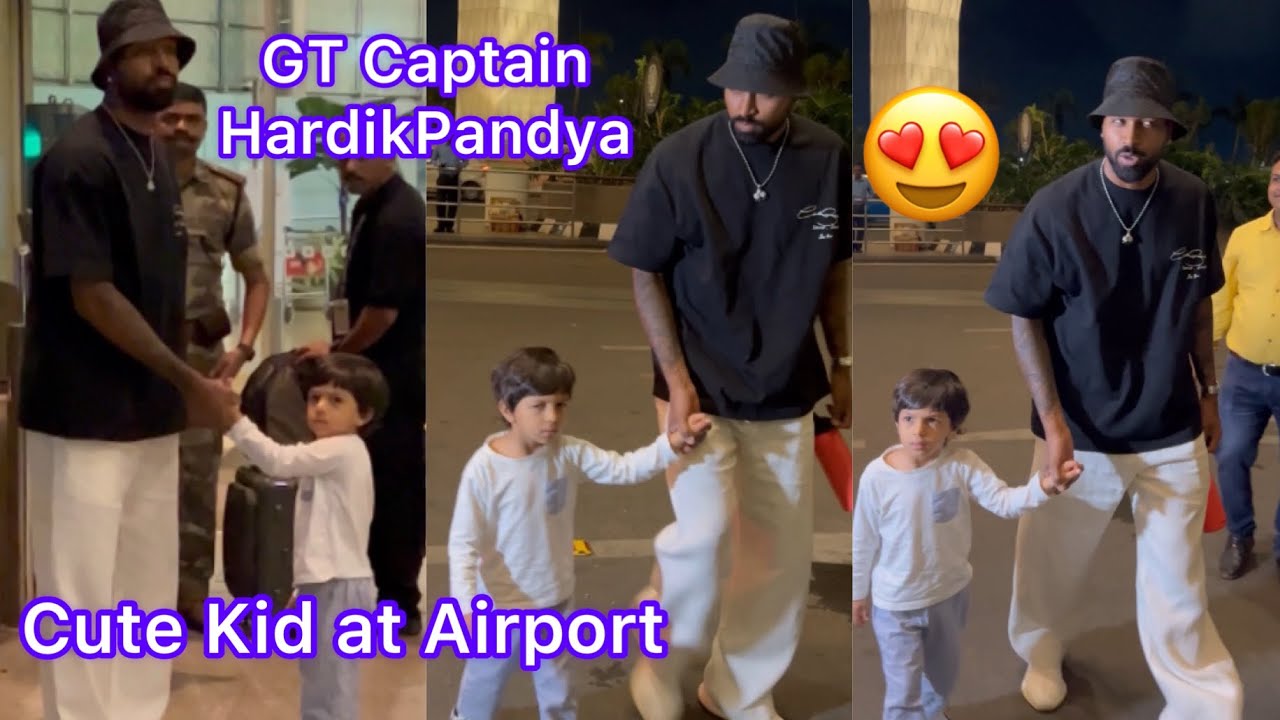IPL Runner Up Team Captain Hardik Pandya with Cute Kids First Visual ...