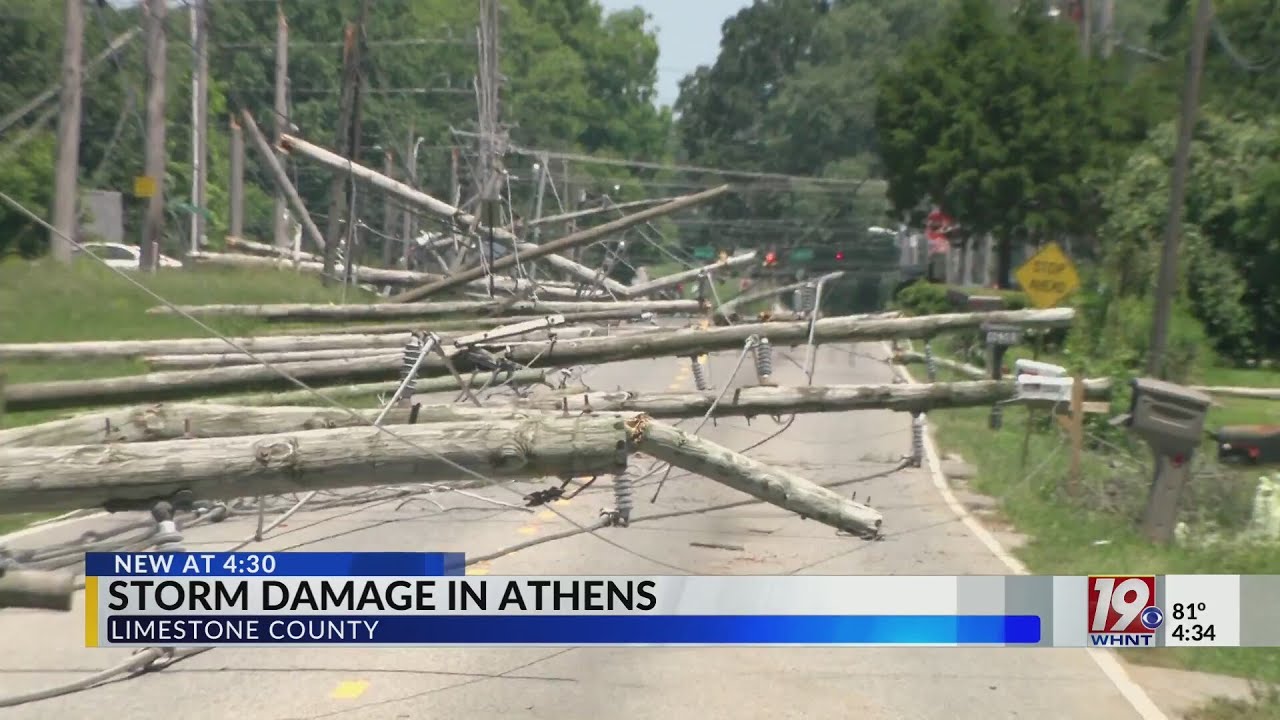 Storm Damage In Athens | May 21, 2025 | News 19 at 4:30 p.m. - YouTube