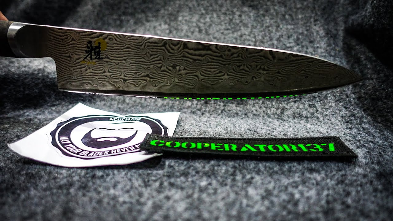 Miyabi MC66 Black Series Chef Knife Sharpened in Malaysia - YouTube
