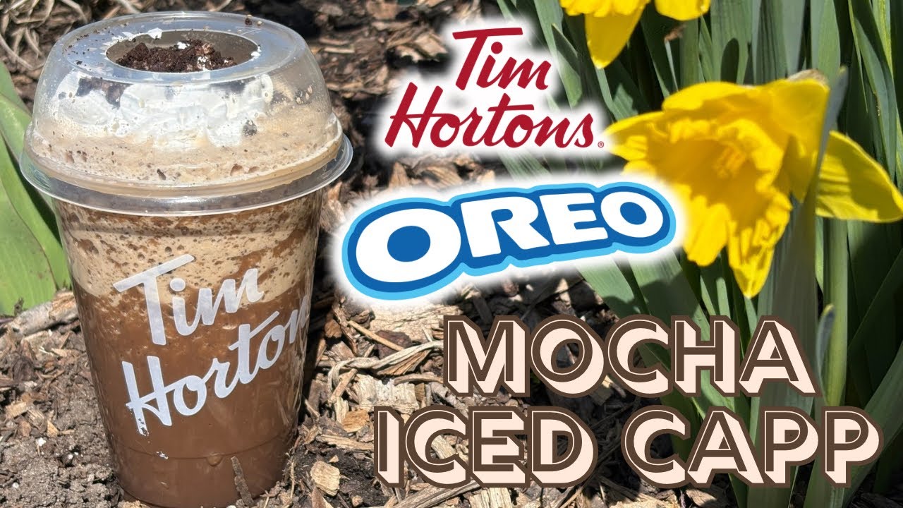 Tim Hortons NEW Oreo Mocha Iced Capp - Taste Test - YouTube