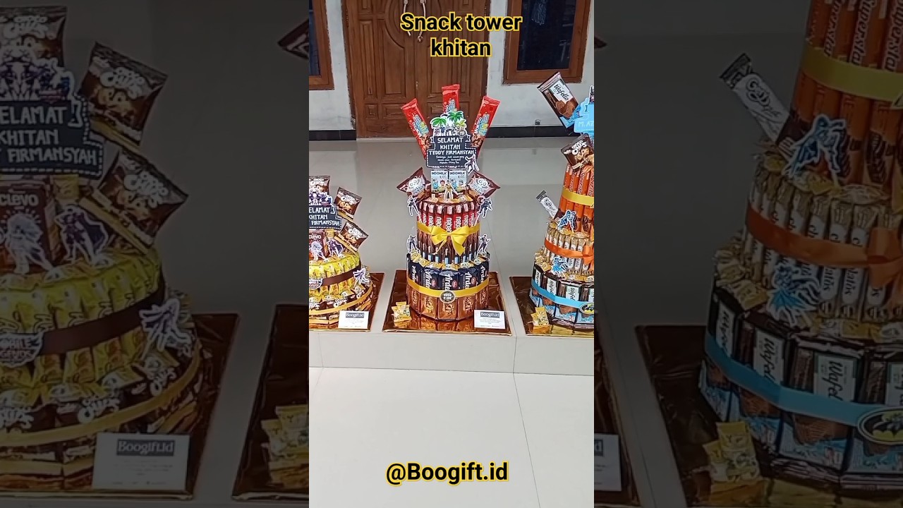 Snack tower khitan @boogift.id #snacktower #viral #fypシ #viralvideo # ...