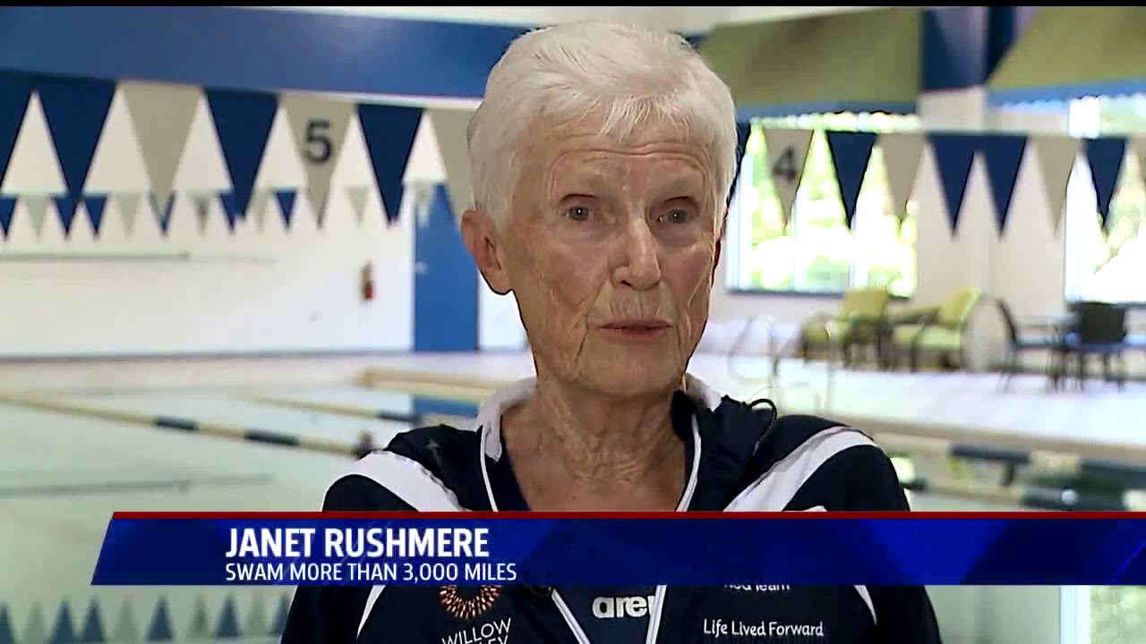 Coverage of Janet Rushmere's 3000 Mile Swim - YouTube
