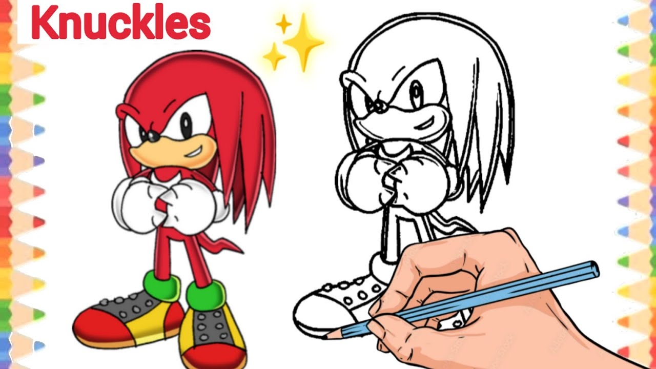 Learn to Draw Knuckles: Sonic Character - YouTube