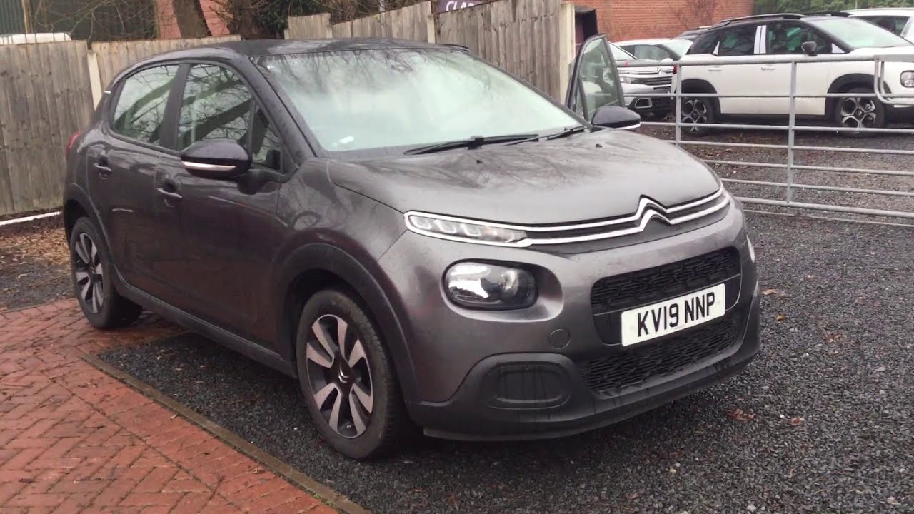 Citroen C3 1.2 Puretech Feel Walkaround Platinum Grey - YouTube