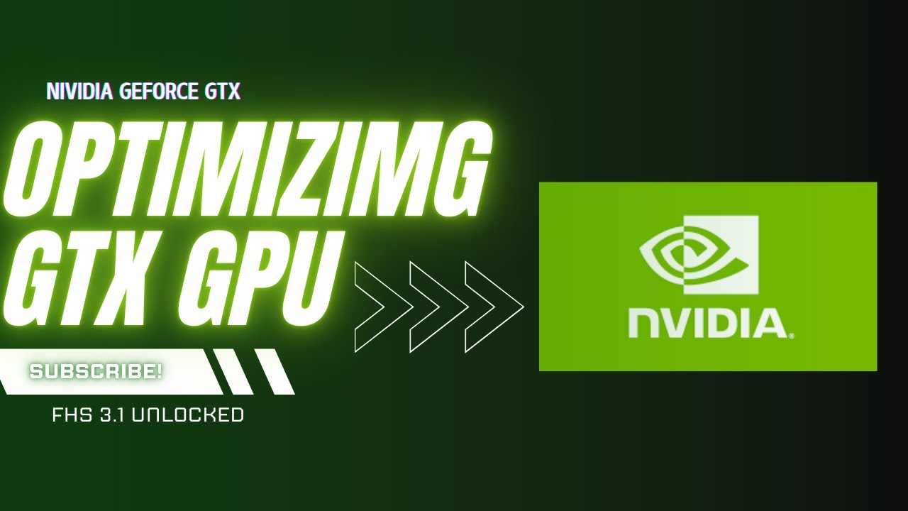OPTIMIZING GTX Graphics card - YouTube