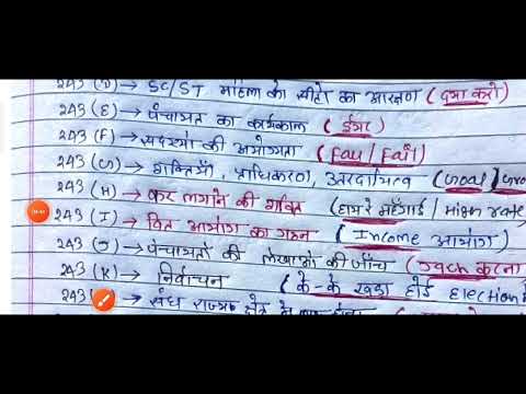 अनुच्छेद 243(A-O) 🔥Article 243🔥मजेदार ट्रिक 💁 के साथ #article # ...