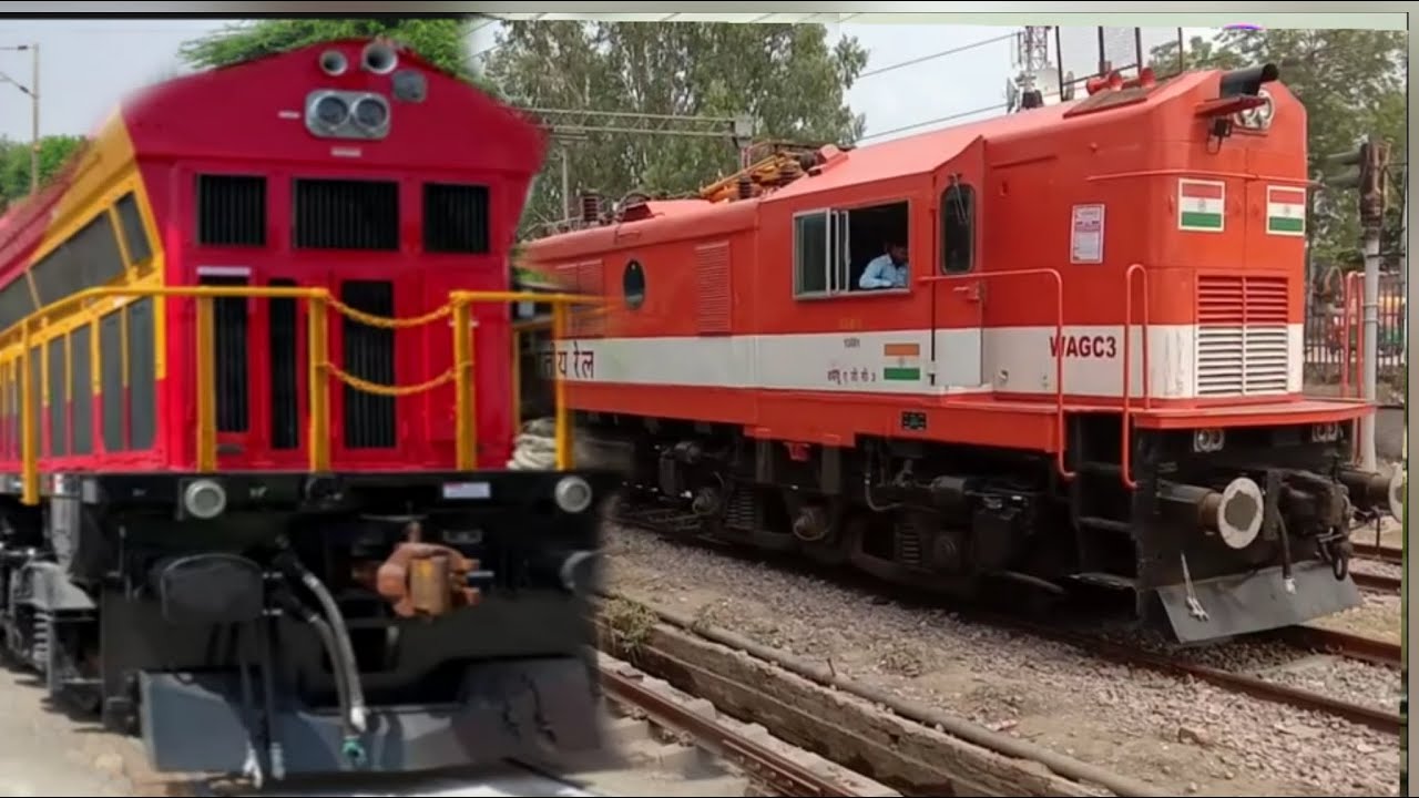 Wdg-6g vs WAGC3/Wag-10 locomotive।6000HP Diesel loco vs 10000HP Twin E ...