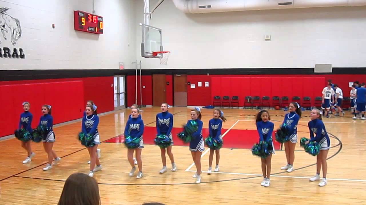 JCMS 7th Grade Cheer 6 - YouTube