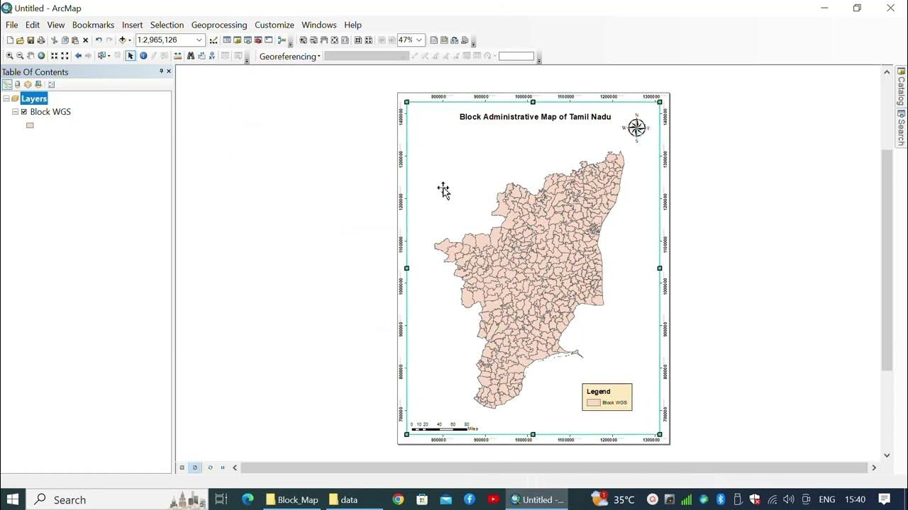 Convert Reference Coordinate system of shapefile - YouTube
