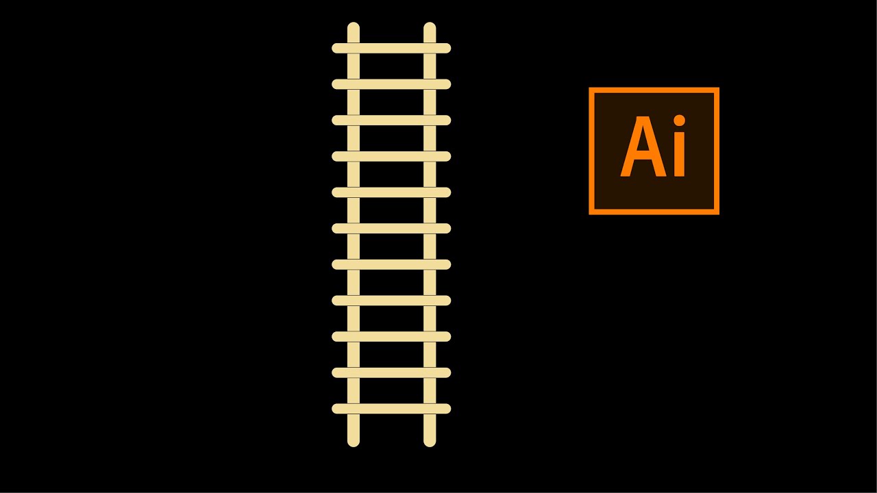 How to create ladder | Adobe illustrator tutorial | easy illustrator ...
