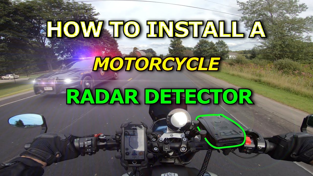 How I Mounted My Motorcycle Radar Detector! - Yamaha XSR900 [4K] - YouTube