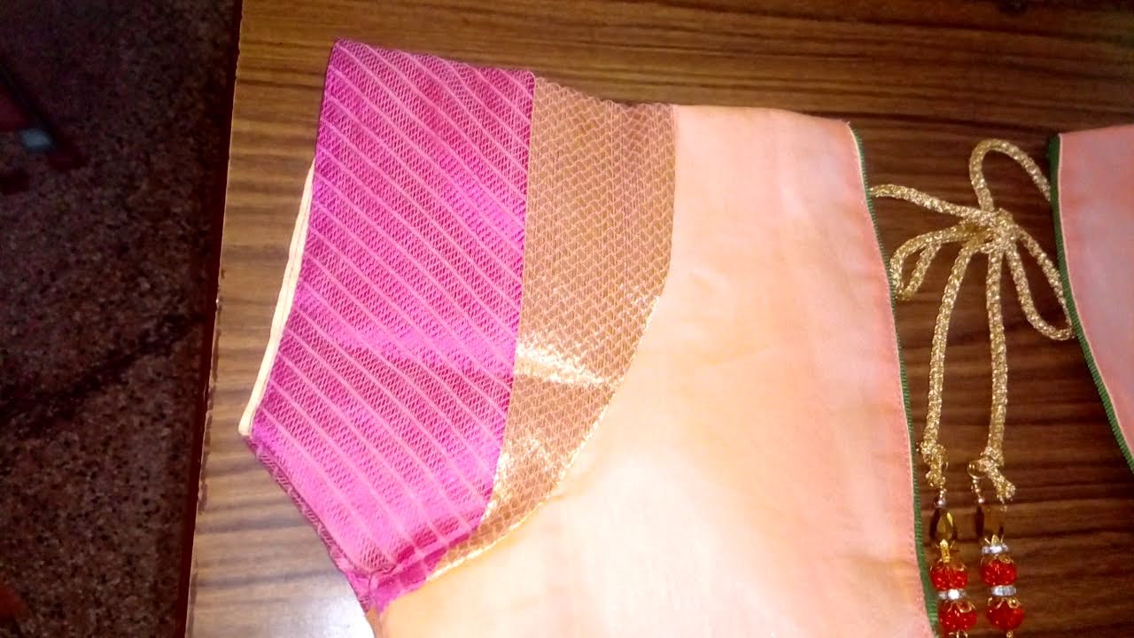 how to attach sleeves on blouse - YouTube