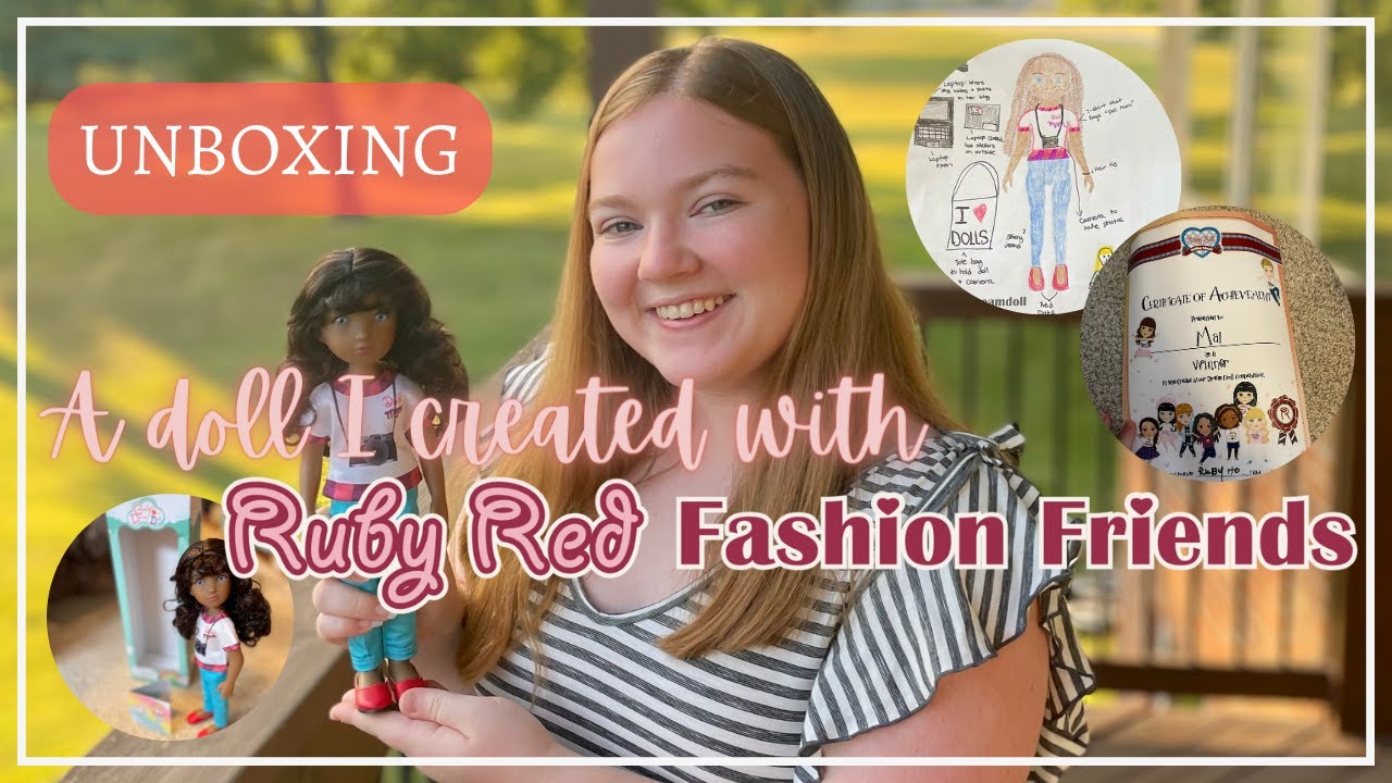 I DESIGNED A DOLL WITH RUBY RED FASHION FRIENDS!?! - YouTube