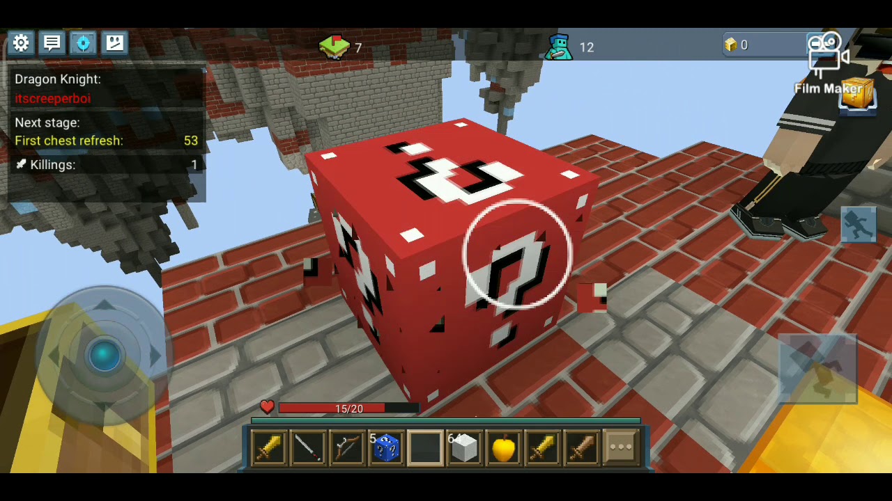 No blue lucky block [blockman go] - YouTube