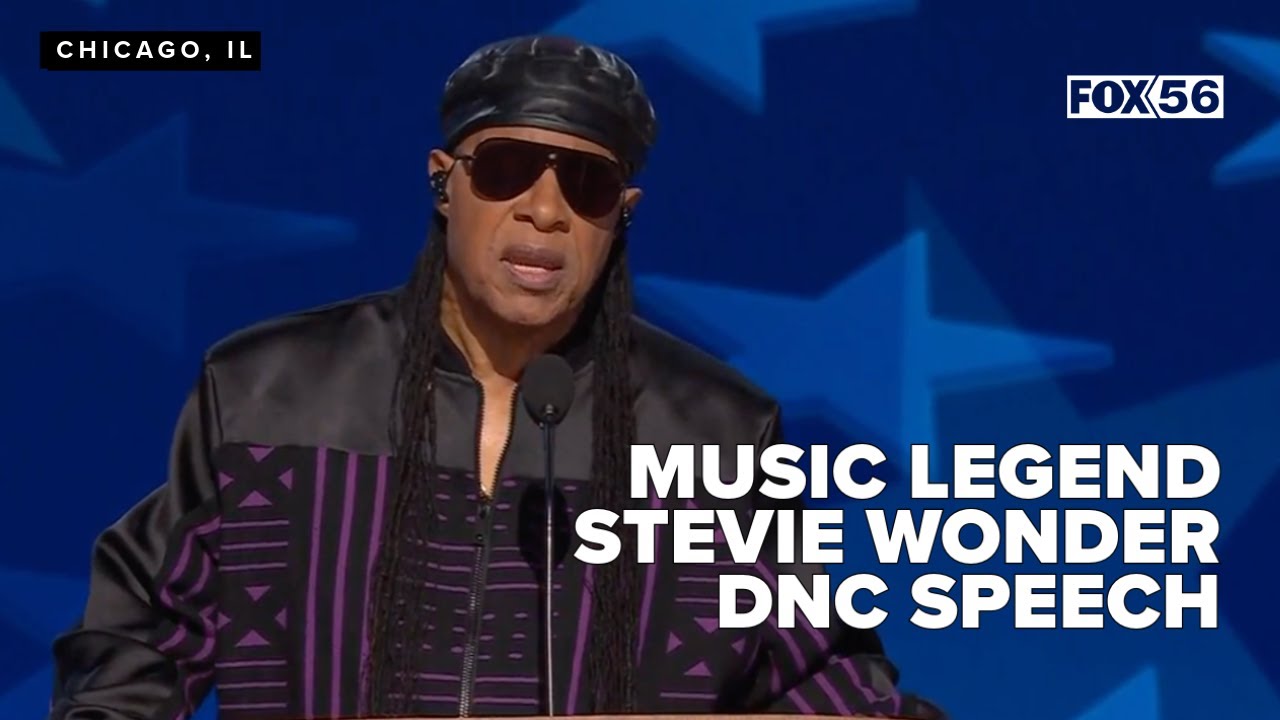 Music icon Stevie Wonder calls on America to come together during DNC ...