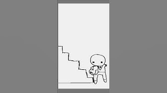 you know you cant fall down the stairs if your already at the bottom#shorts #animation