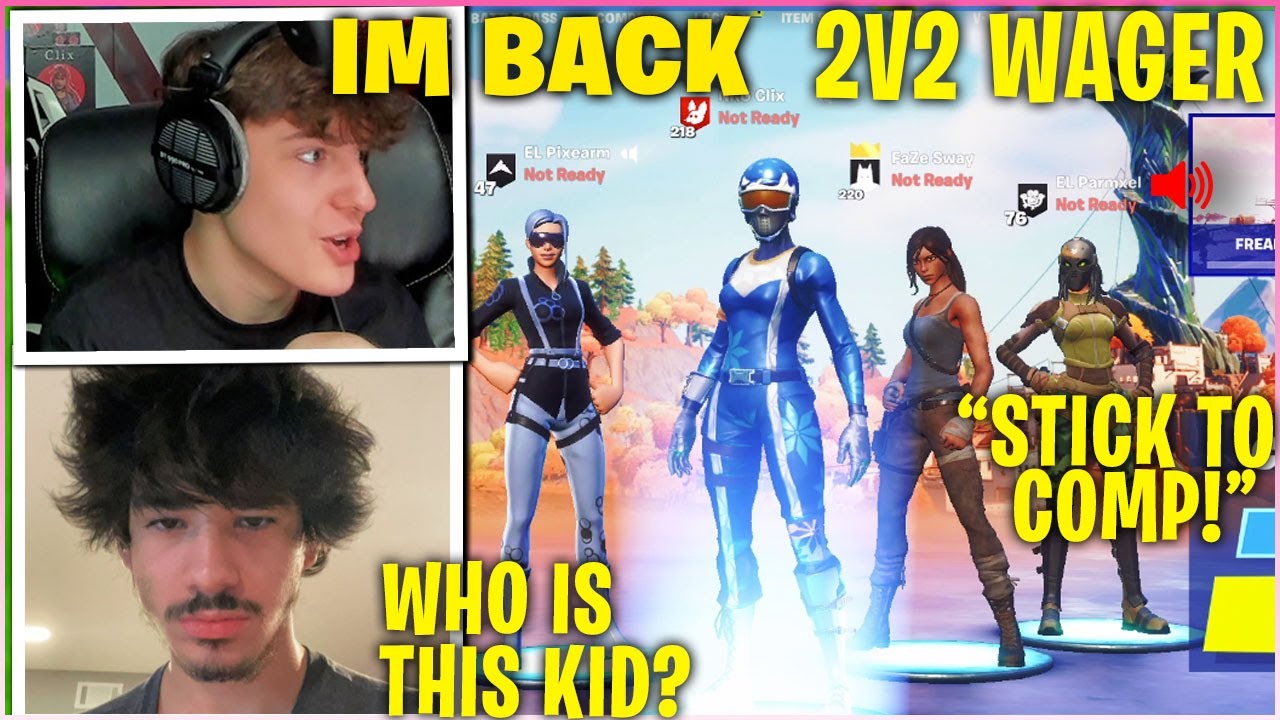 CLIX & FaZe SWAY RETURNS To WAGERS & SHUTS UP *COCKY* Creative Warrior ...