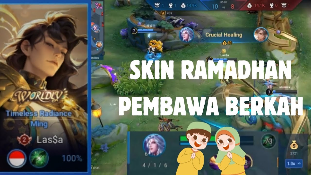 MENJADI SUPPORT YANG BAIK DAN BENAR😆 Gameplay Ming HOK #honorofkings ...