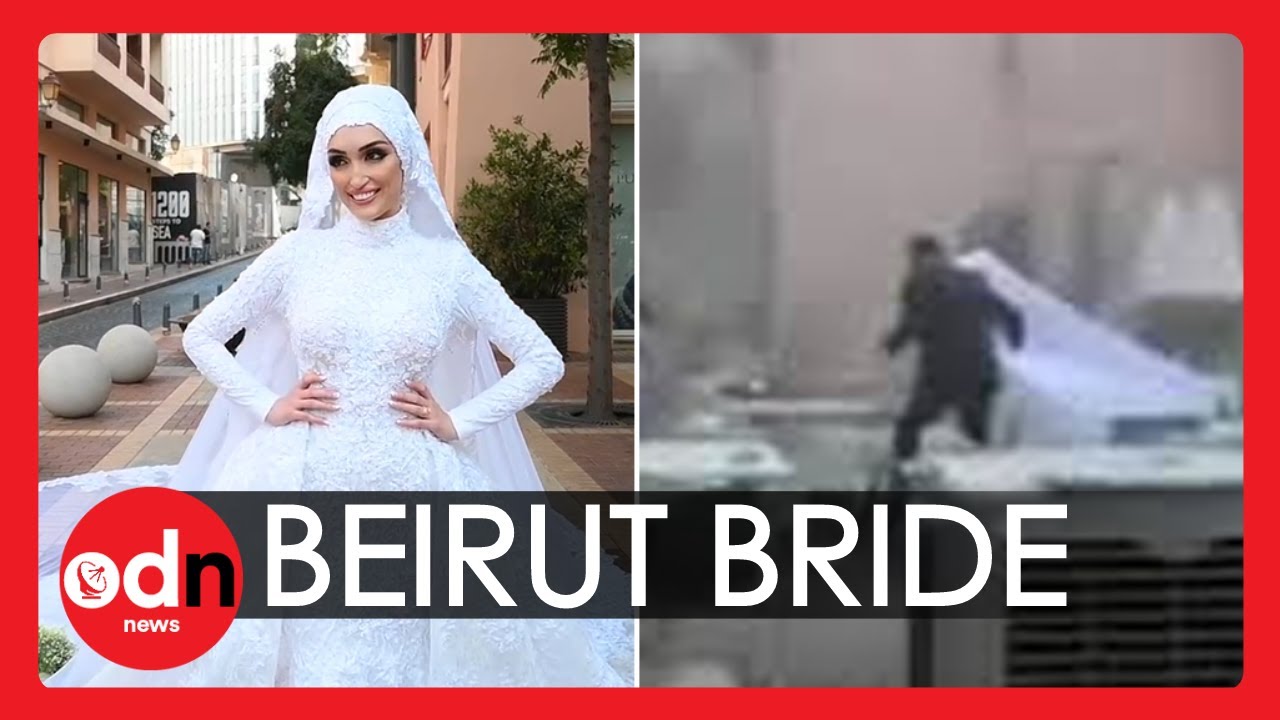 Beirut Explosion: Shocking Moment Bride Sent Flying by Shockwave During ...