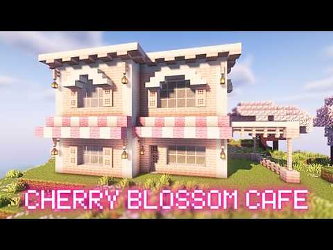 Ultimate Guide to Building a Cherry Blossom Cafe in Minecraft - YouTube