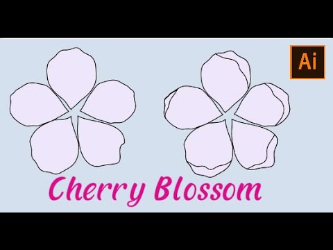How to make cherry blossom in Adobe Illustrator .#ourskillcreation #graphicdesign