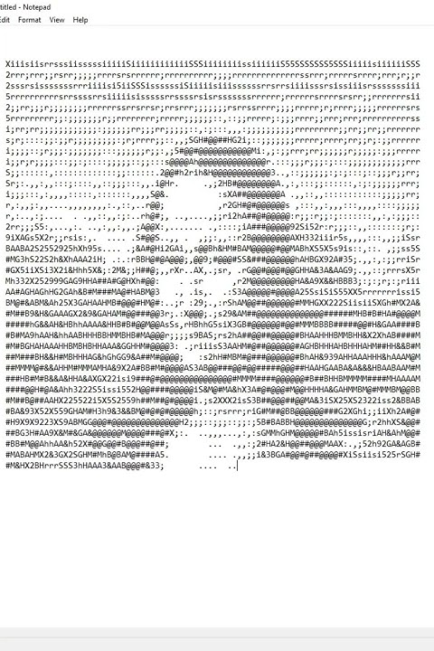 mona Lisa ascii art #shorts #art #computer - YouTube