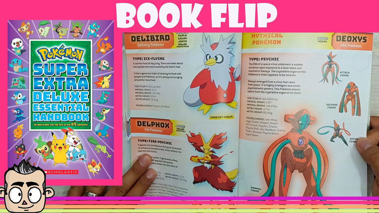 BOOK FLIP POKÉMON Super extra deluxe essential handbook. EL POKEDEX ...