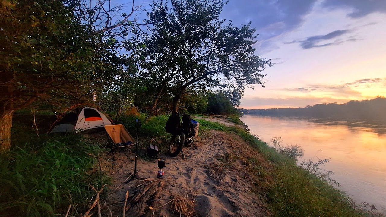 Rivers edge camping with TST Defender ebike - YouTube