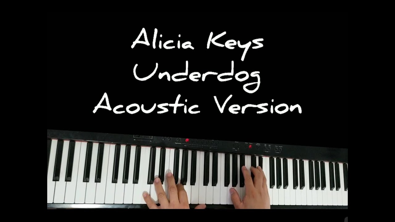 Lyric Video Instrumental - Alicia Keys - Underdog Acoustic Version / Karaoke - YouTube Music