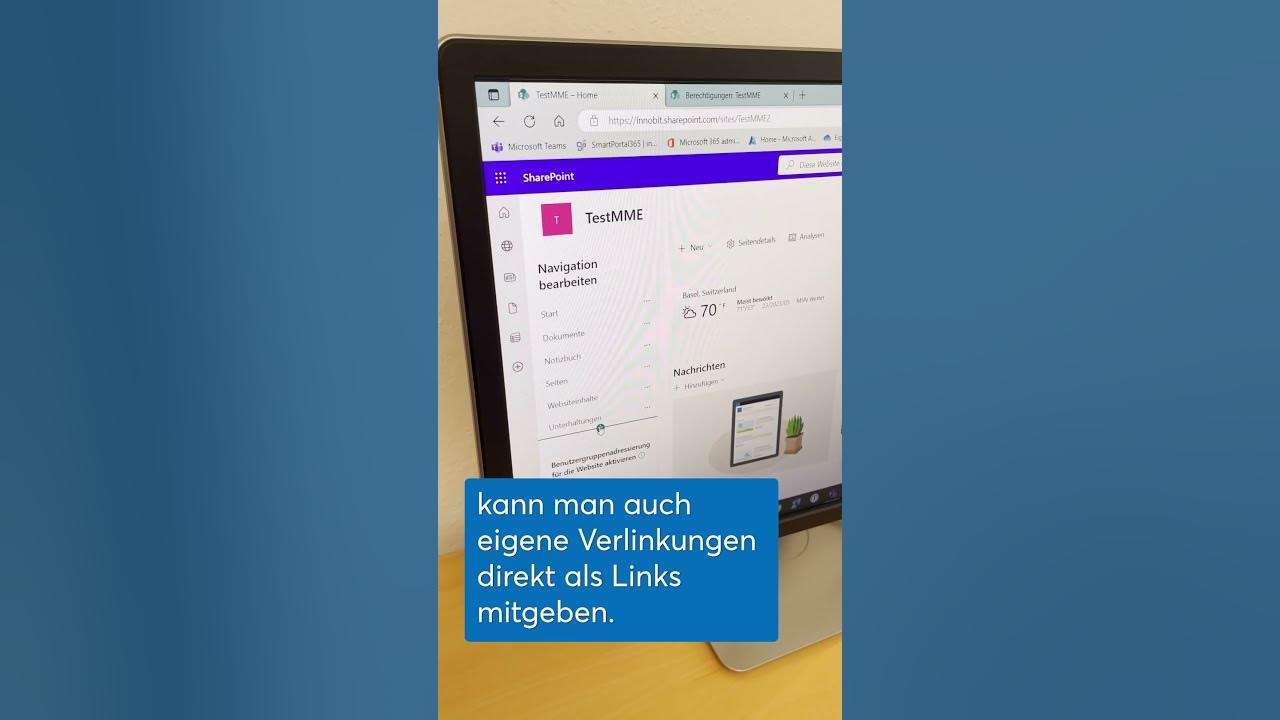 Navigation in Microsoft SharePoint bearbeiten - YouTube