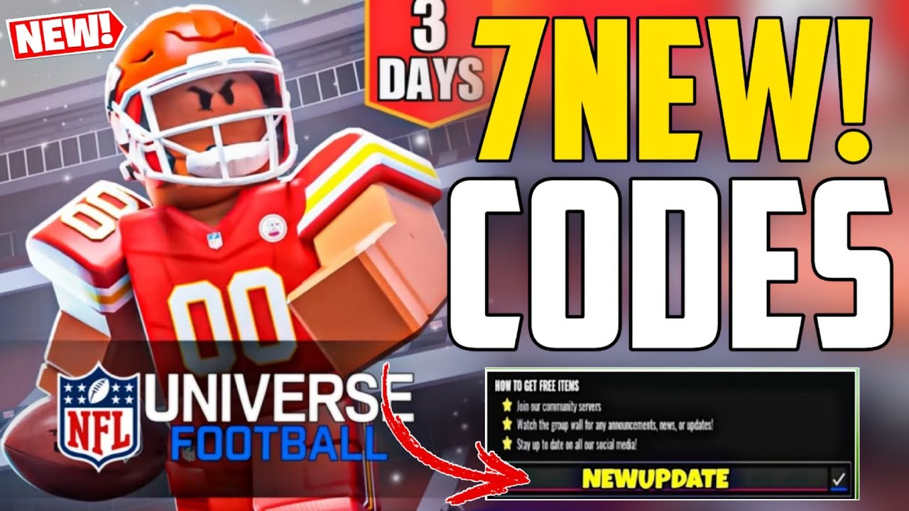 *NEW* ALL WORKING CODES FOR UNIVERSE FOOTBALL IN NOVEMBER 2024! ROBLOX ...
