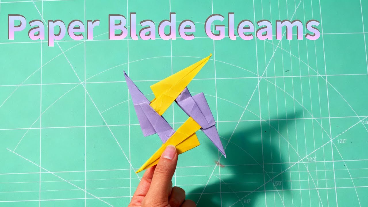 10 Paper Blade Gleams: Cool Origami Tutorial Is Here - YouTube