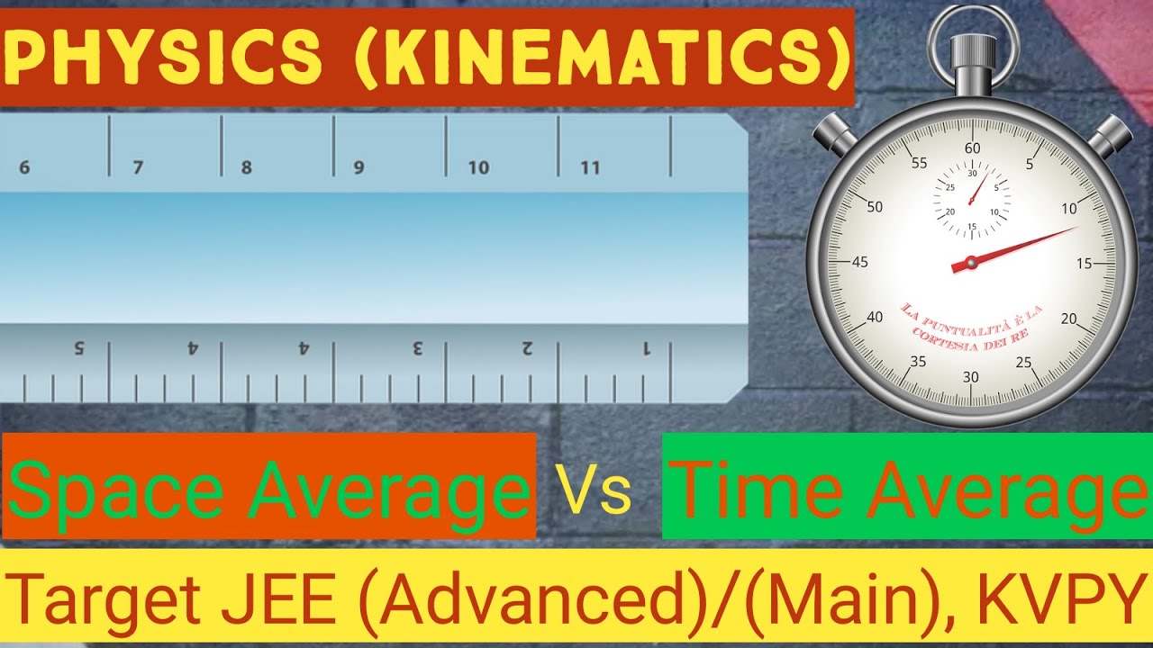 Space Average Velocity & Time Average Velocity - YouTube