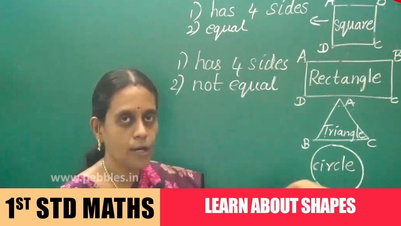 1st std Maths | Learn About Shapes | Basic Learning Numbers | Maths ...