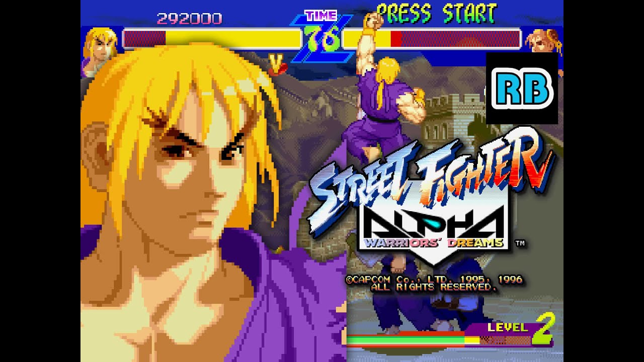 1996 [50fps] SS Street Fighter Alpha (Euro) Ken ALL - YouTube