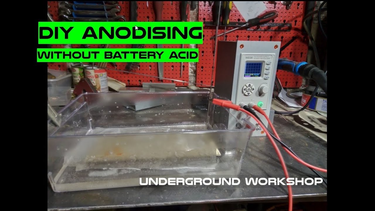 diy anodizing without battery acid - YouTube