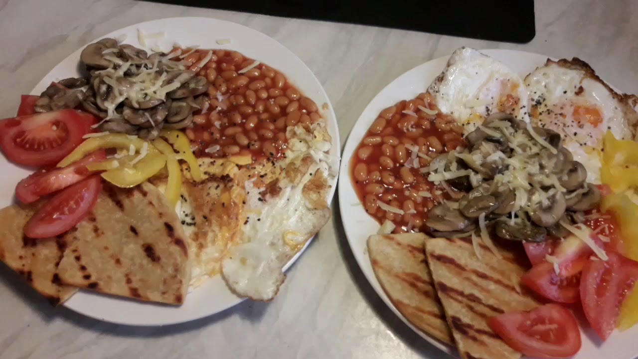 FULL European breakfast (vegetarian breakfast ) - YouTube