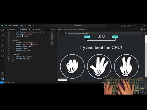 ASMR Programming - Coding Rock Paper Scissors Game - No Talking - YouTube