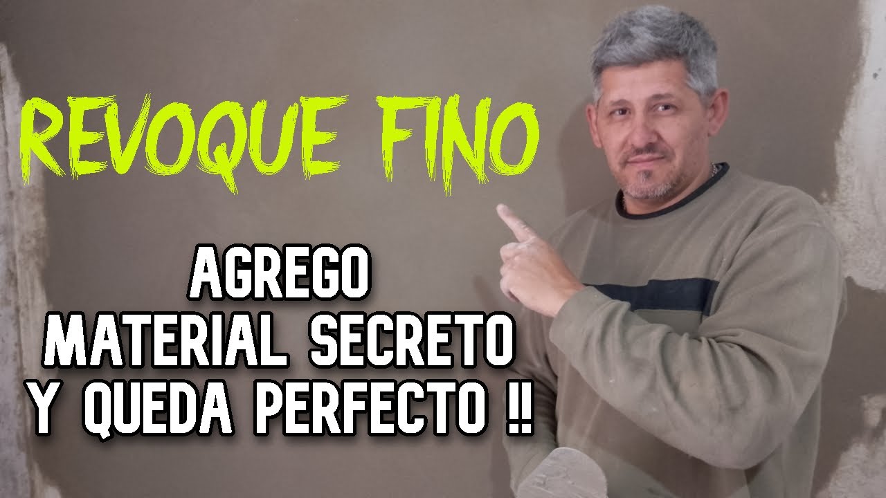 REVOQUE ENLUCIDO como hacer el mejor revoque fino A LA CAL !! - YouTube
