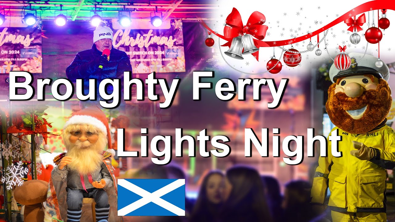 Magical Christmas Lights Night In Broughty Ferry, Scotland! 🎄 | 2024 ...