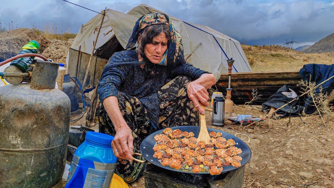 IRAN Village Cooking Vlog: Method of Cooking Cutlets with fresh beef ...