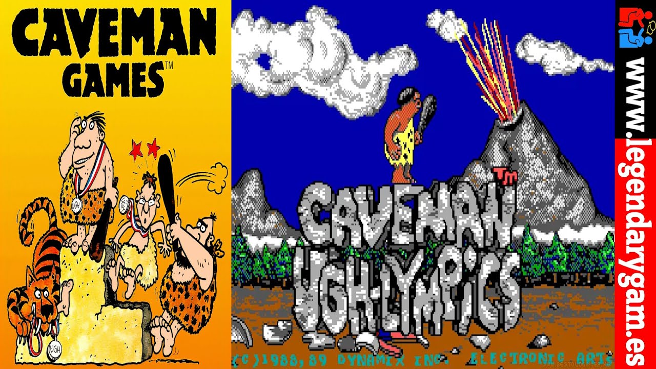 Caveman Ughlympics (1988) - Commodore 64 Gameplay - Electronic Arts ...