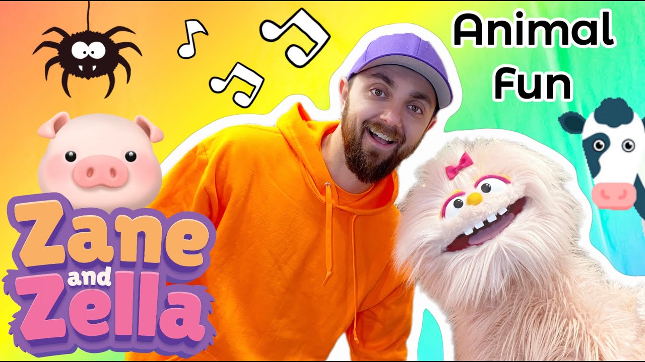 Animal Fun with ZANE AND ZELLA! 🧡 Compilation 🧡 Horses, farm animals, a ...