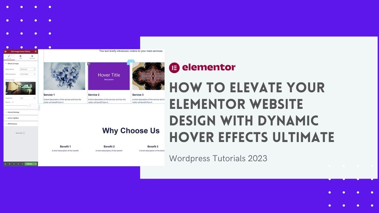 How to Elevate Your Elementor Website Design with Dynamic Hover Effects WordPress - YouTube