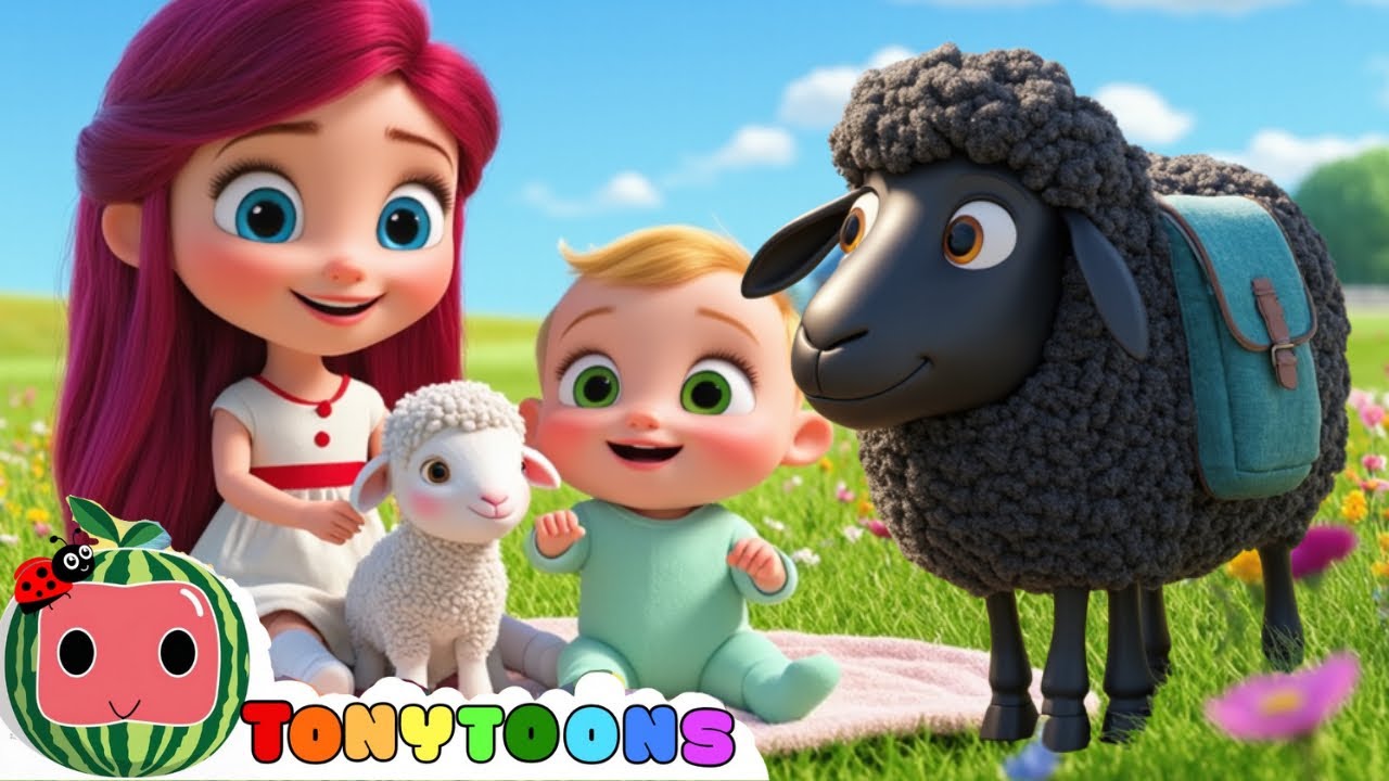 Baa Baa Black Sheep + Mary Had A Little Lamb + Baby Shark | TonyToons ...