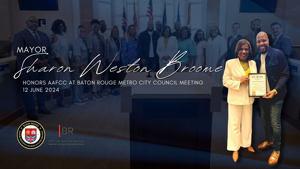 Mayor Sharon Weston Broome honors AAFCC at the July 2024 Presentation ...