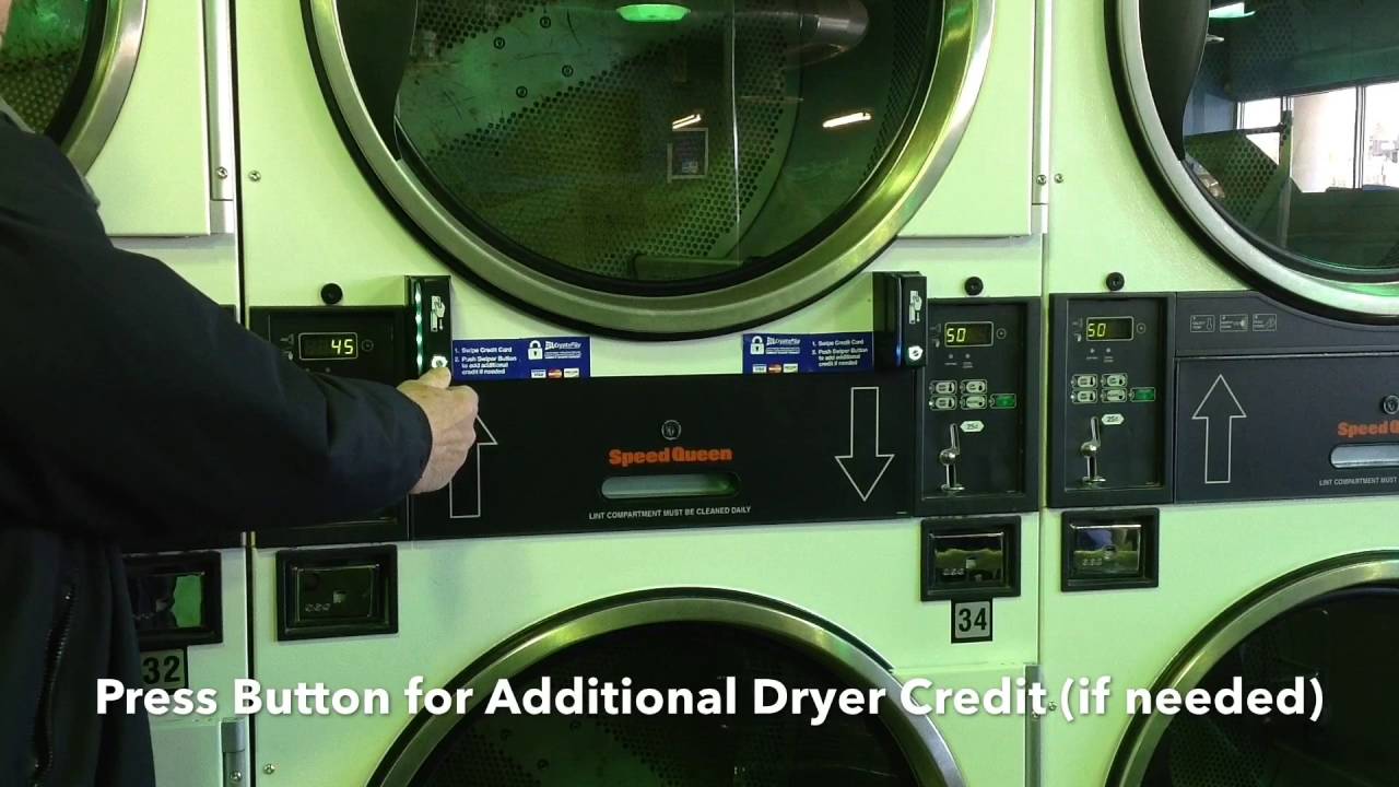 Using the Cryptopay Credit Card System - Dryer - YouTube