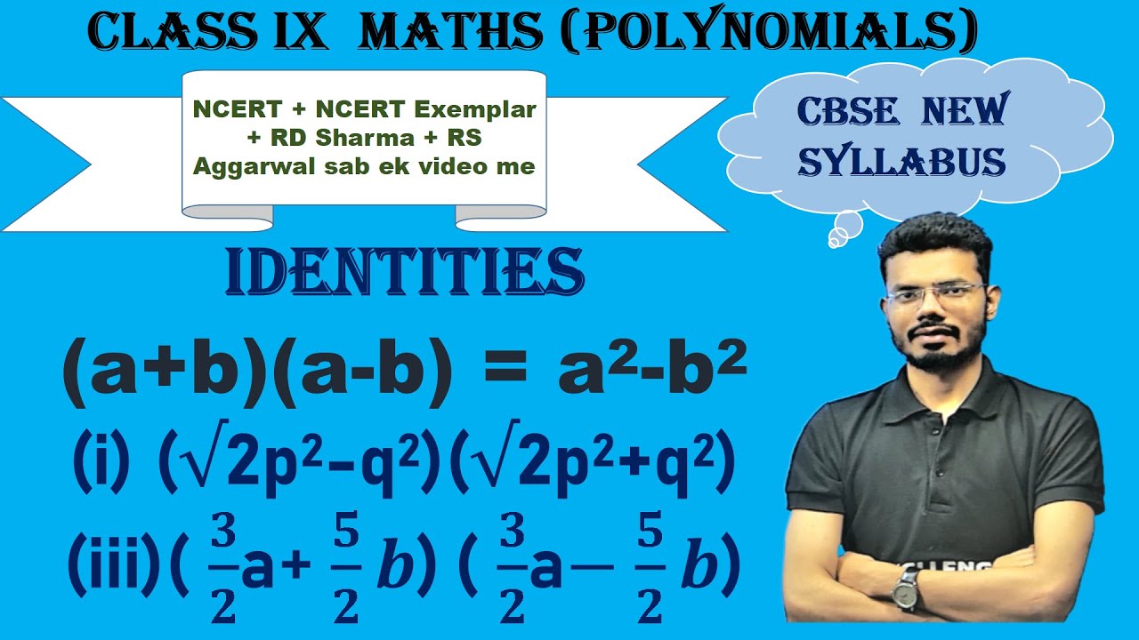 Algebraic Identities -Concepts & Examples (Part 2)Polynomials| Class 9 ...